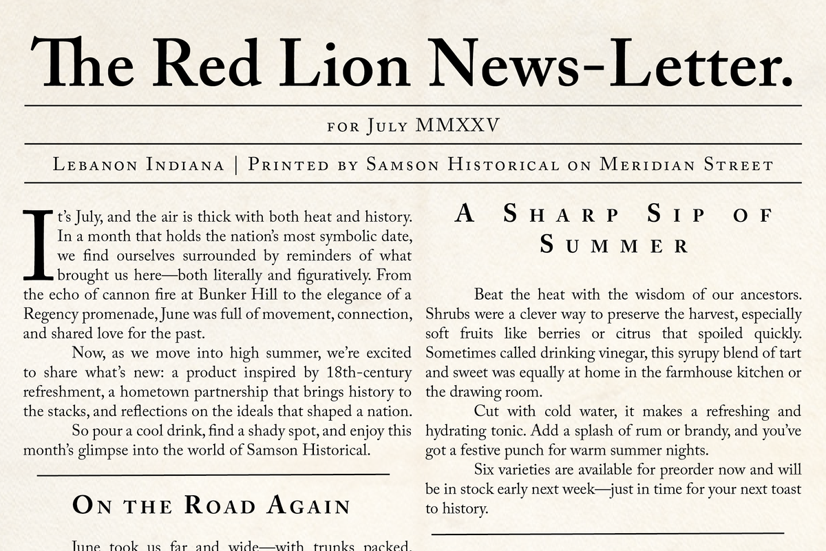 The Red Lion News-Letter - Samson Historical
