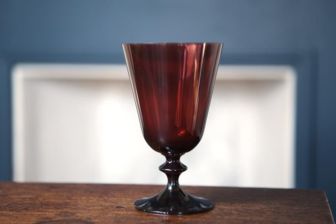 Deep Red Wine Glass - Samson Historical