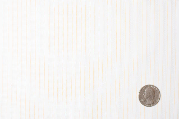Ivory Cotton with Clementine Woven Stripe - Samson Historical