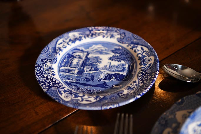 Spode Blue Italian 12 Piece Dinner Set - Samson Historical