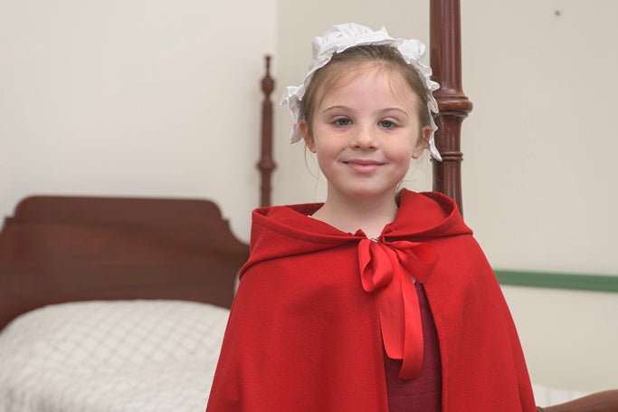 Girls Cloak | Cardinal Red - Samson Historical