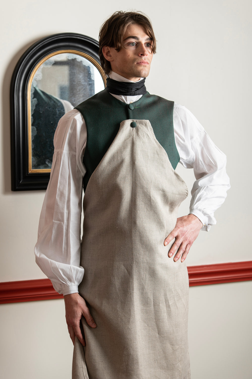 18th Century Linen Apron | Samson Historical