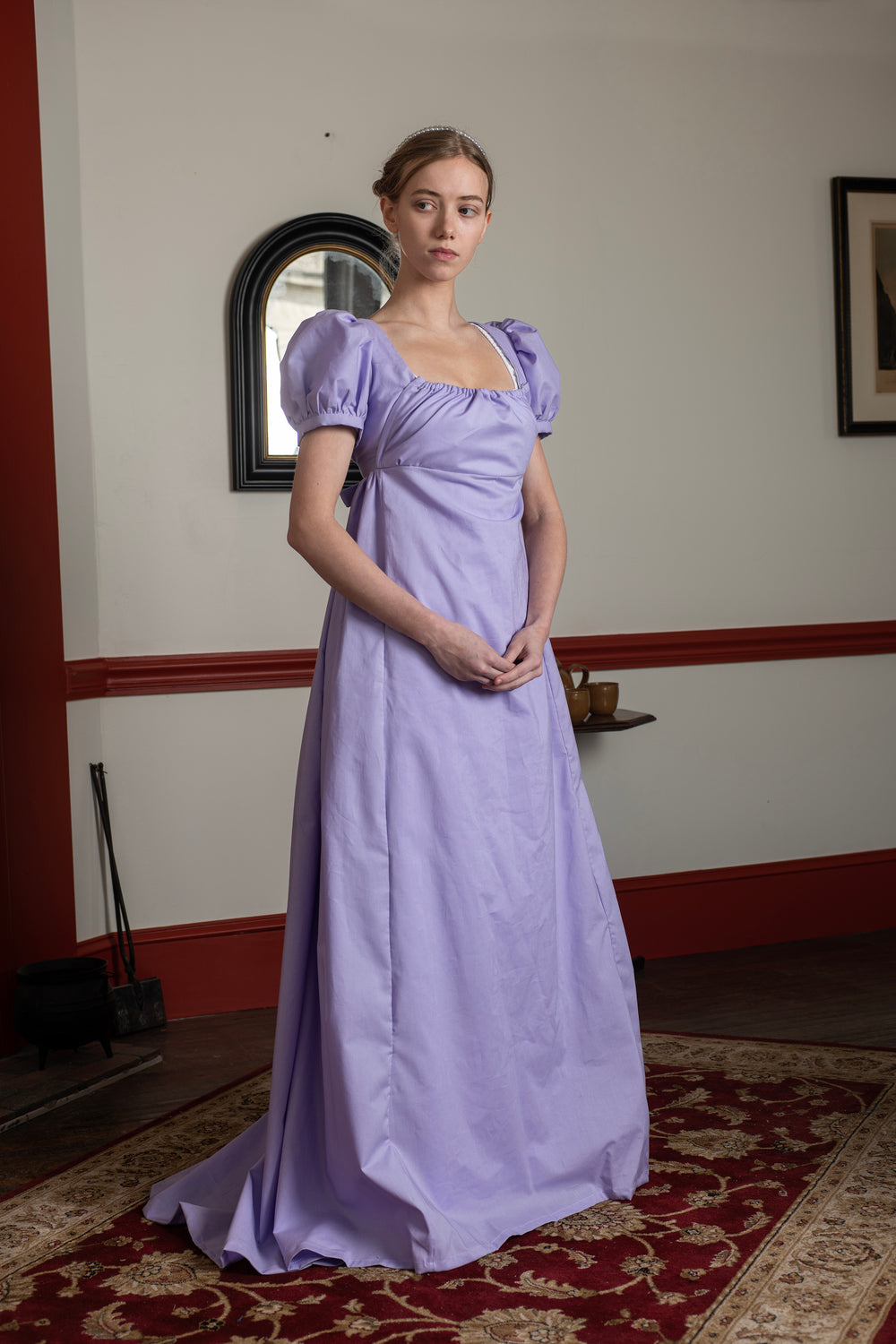 Lavender Short Sleeve | Regency Gown - Samson Historical