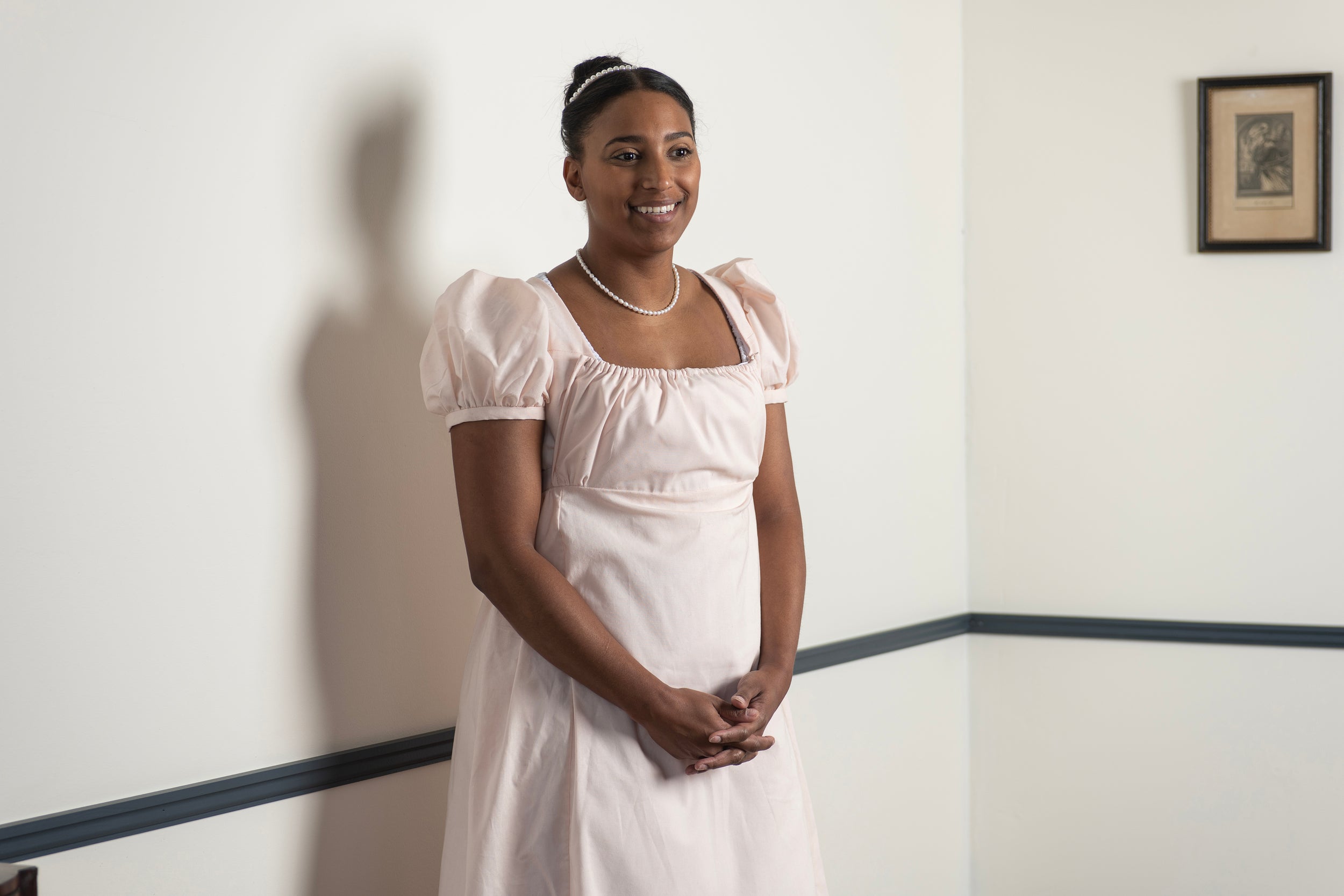 Light Pink Short Sleeve | Regency Gown - Samson Historical