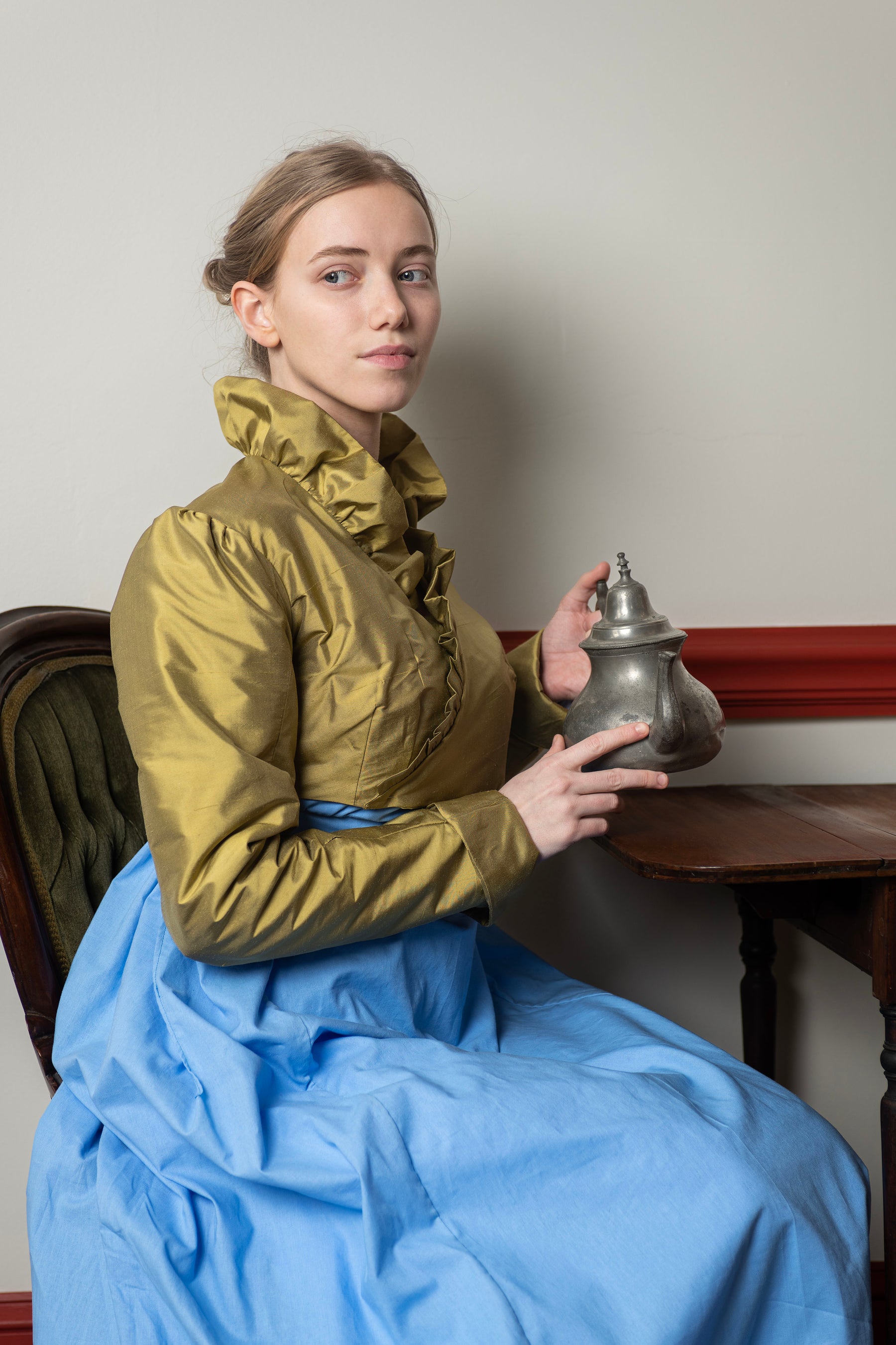 Silk Ruffled Spencer | Regency - Samson Historical