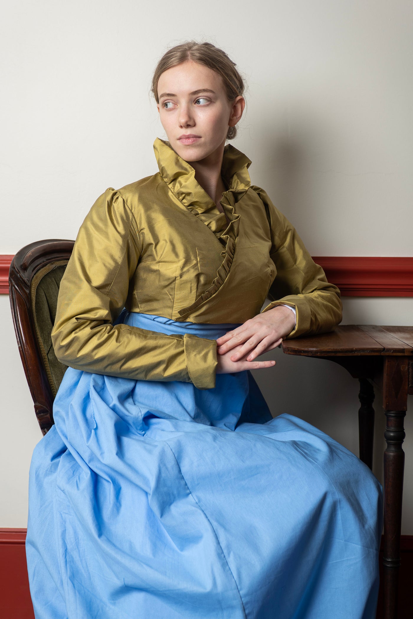 Silk Ruffled Spencer | Regency - Samson Historical