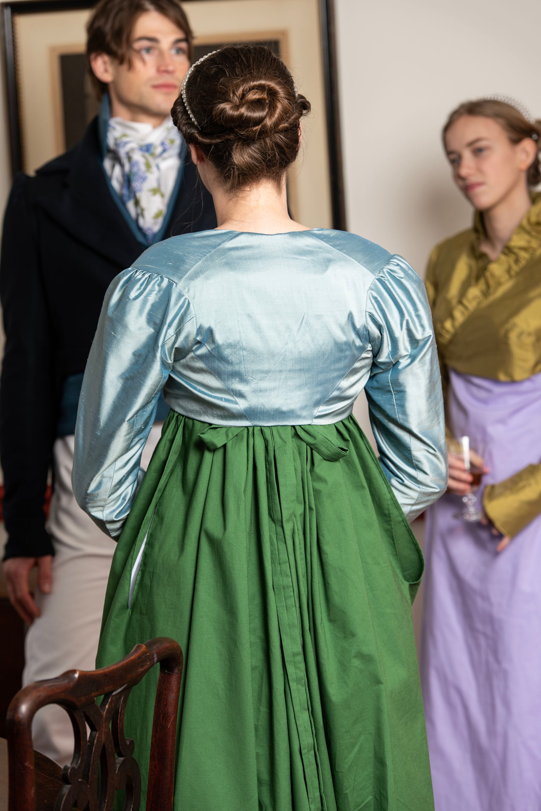 Silk Collarless Spencer | Regency - Samson Historical